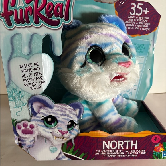 Fur Real | Toys | Hadbro Fur Real North The Sabertooth Kitty ...